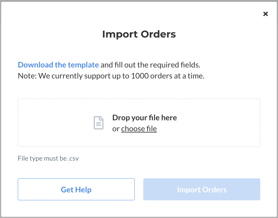 Bulk Order Upload – Flexport Help Center
