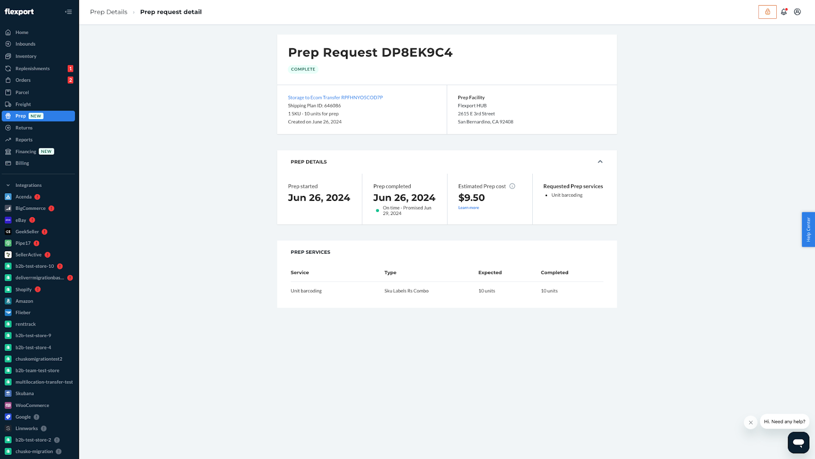 Understanding Prep Status – Flexport Help Center